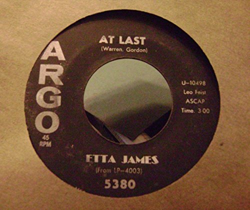 Amazon.com: Etta James At Last Original On Black Label Argo 45 RPM: CDs ...