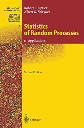Amazon.co.jp: Statistics of Random Processes II: Applications (Stochastic Modelling and Applied ...