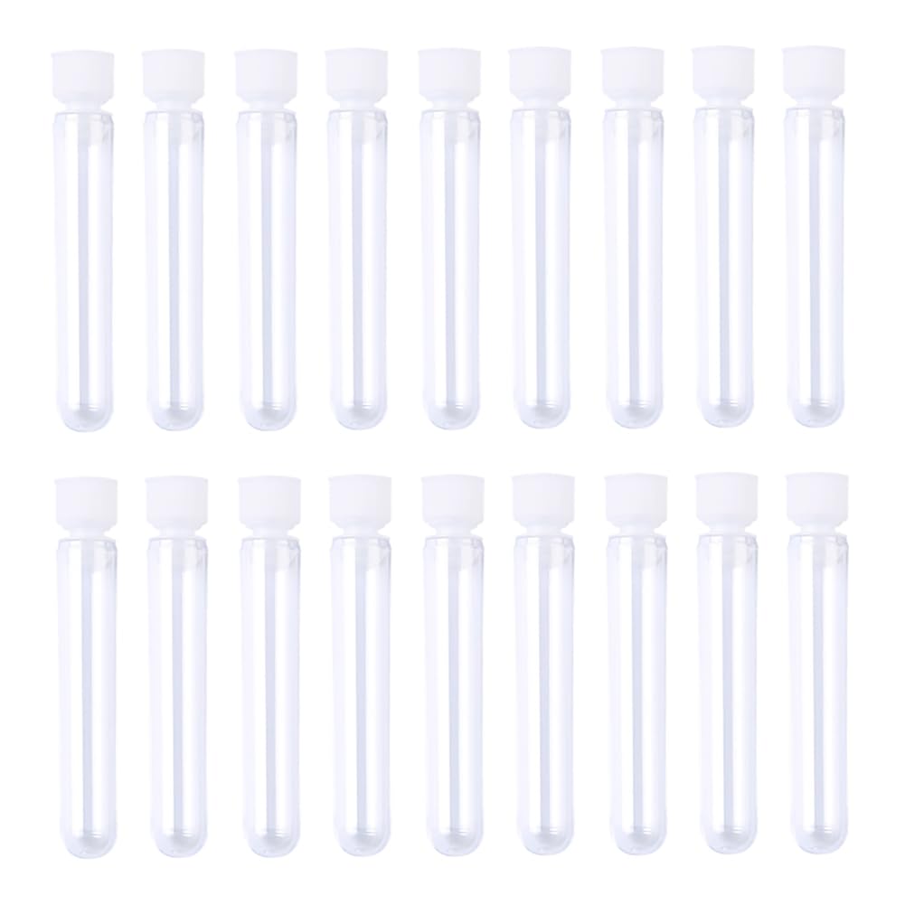 Amazon.com: GSHLLO 50 Pcs 5ml Clear Plastic Test Tubes Empty Sample ...