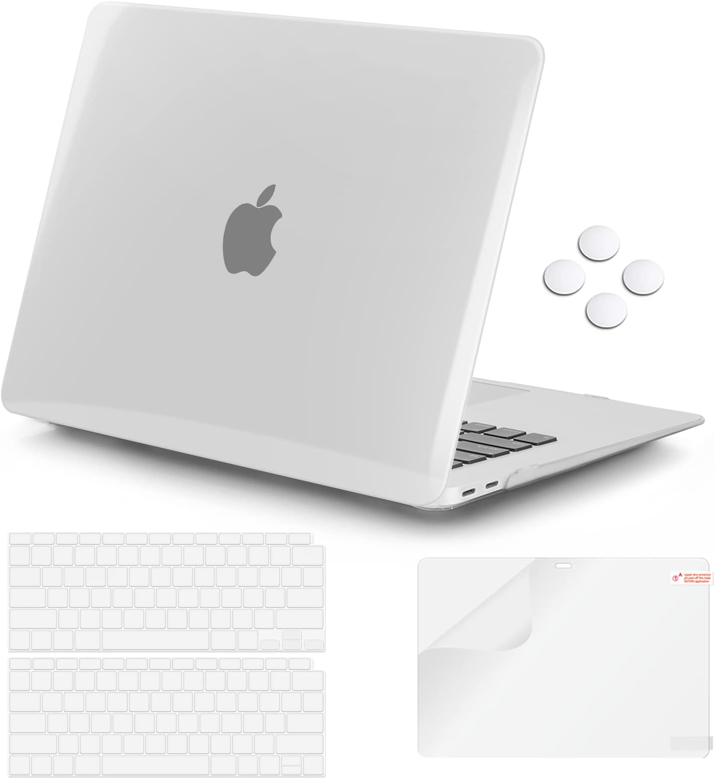 SwooK PU Leather Book Folio Case Cover for MacBook Air 13 inch 2018 ...