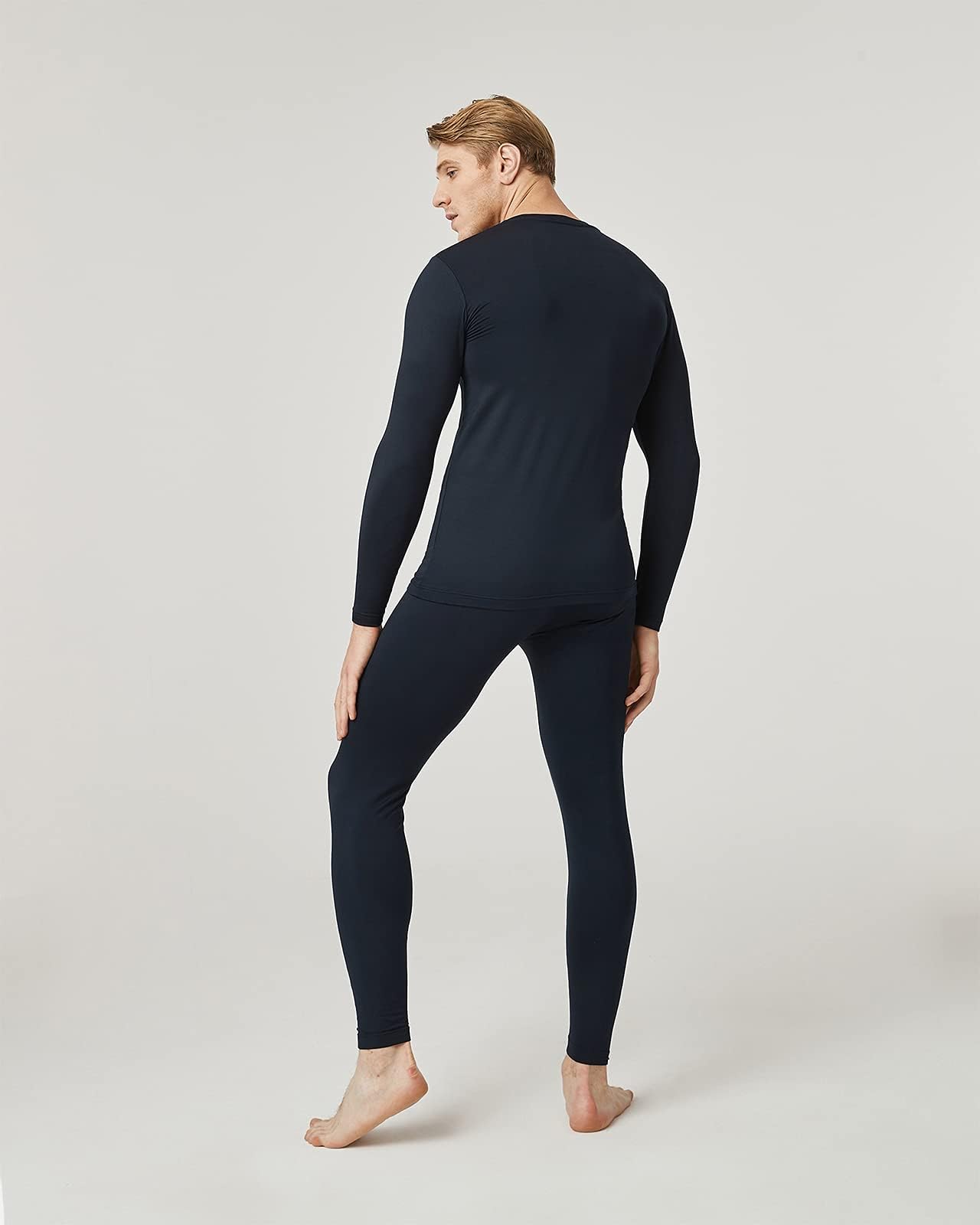 Snapklik.com : Mens Thermal Underwear Set Soft Fleece Lined Long Johns ...