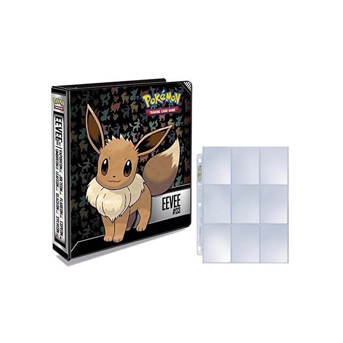 Buy Ultra Pro Pokemon Eevee 3-Ring Binder 25 Platinum 9-Pocket Pages ...