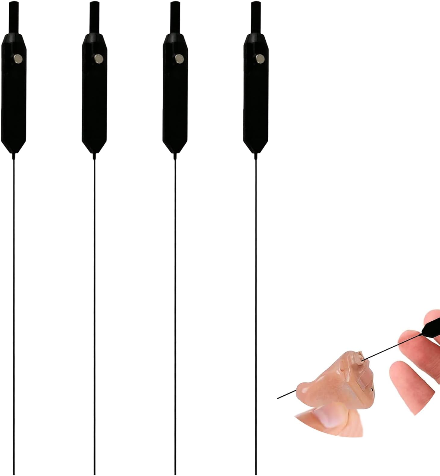 Amazon.com: Hearing Aid Cleaning Kit Tools, 4 PCS Hearing Aid Cleaning ...