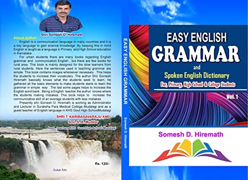 Easy English Grammar and Spoken English Dictionary eBook : Hiremath ...