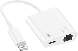 Amazon.com: [Apple MFi Certified] Lightning to Ethernet Adapter, 2 in 1 ...