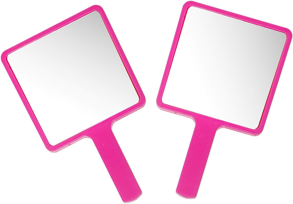 Amazon.com: Rectangle Handheld Mirror Hand Mirror Travel Handheld ...