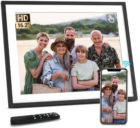 Amazon.com : BSIMB 16.2 Inch Large Digital Picture Frame, Touchscreen ...
