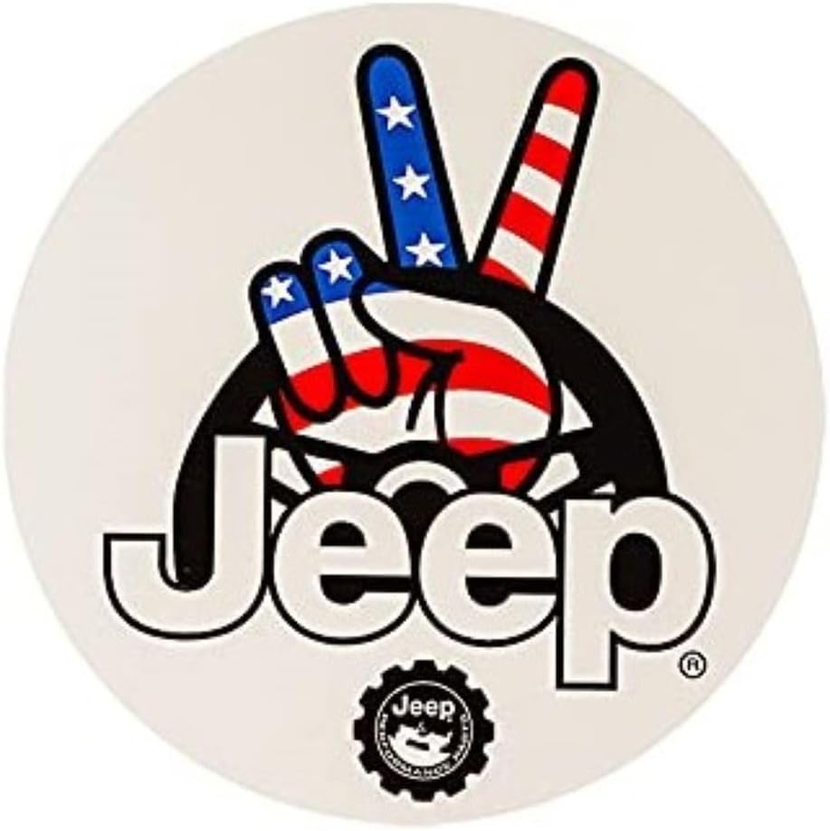 Amazon.com - Jeep Wave Logo 4" Round Vinyl Screen-Printed Sticker