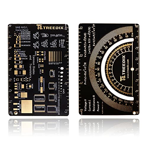 Snapklik.com : Treedix 2PCS Multifunctional PCB Ruler 3inch Measuring ...
