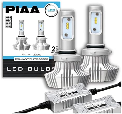 Amazon | 【Amazon.co.jp 限定】PIAA ヘッドライト・フォグランプ用 LEDバルブ 6000Kシリーズ 4000lm HB3・HB4・HIR1・HIR2 12V 20W ...