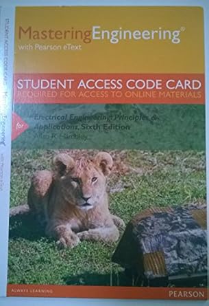 MasteringEngineering with Pearson eText Standalone Access Card for Electrical Engineering ...