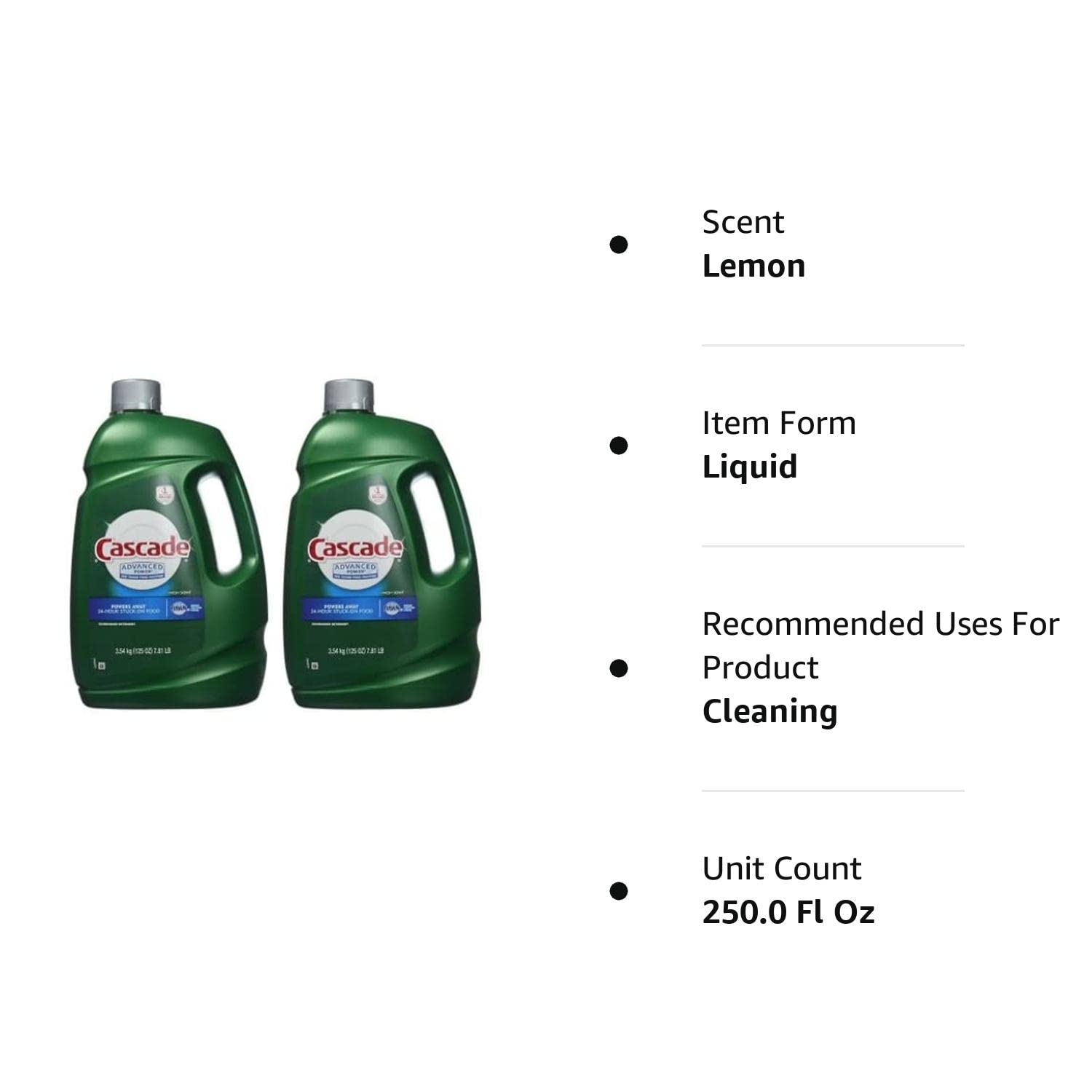 Snapklik.com : Cascade Advanced Power Liquid Machine Dishwasher Detergent