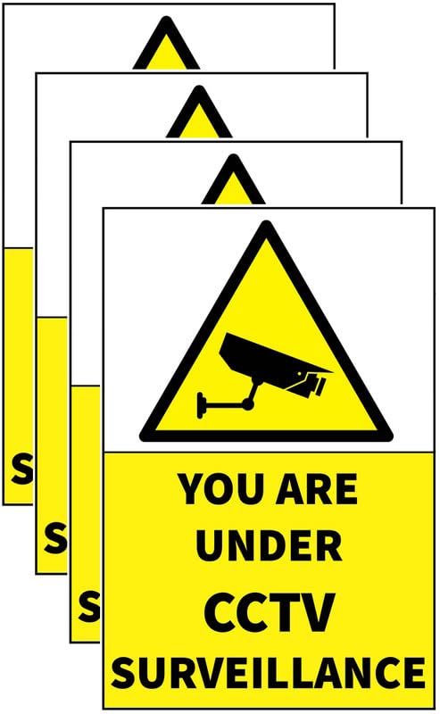 VAAIMAI You are Under CCTV Surveillance Sign Board 3mm Form Board Sheet ...