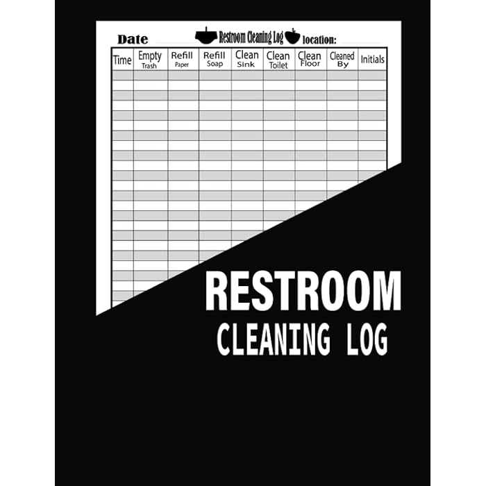 Buy restroom cleaning log: restroom cleaning equipment | Daily ...