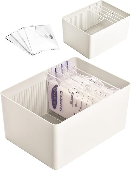 Amazon.com: Breastmilk Freezer Storage Container with Separator Boards ...