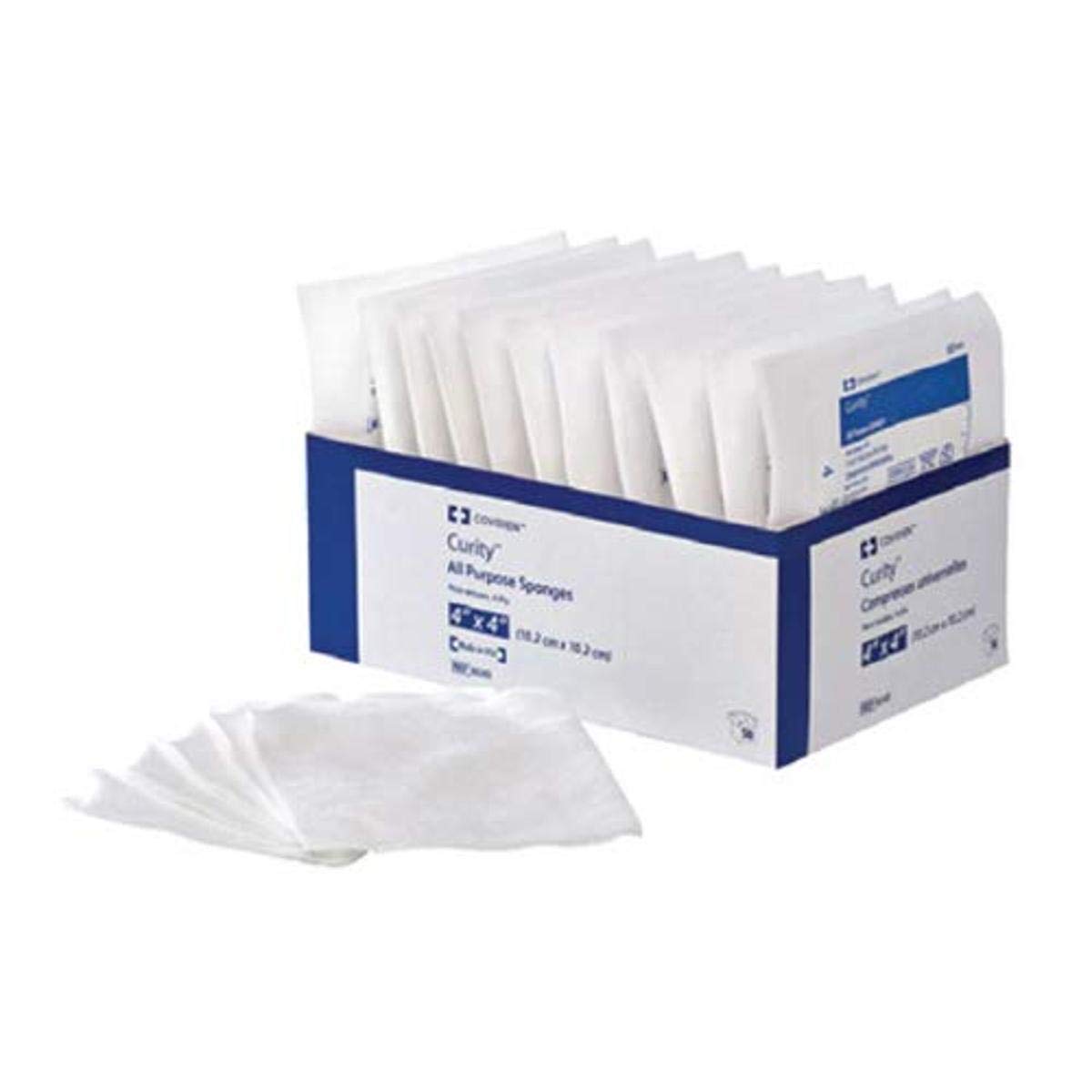 Covidien 9022 Curity Non-Woven All-Purpose Sponge, Non-Sterile, 2" x 2 ...