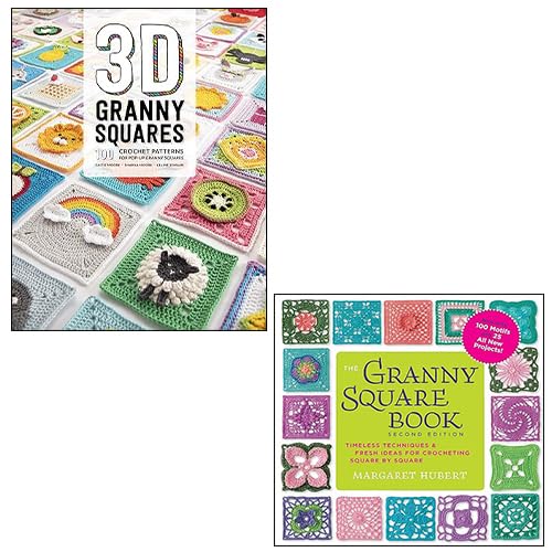 Granny Square Book By Margaret Hubert & 3D Granny Squares By Caitie ...