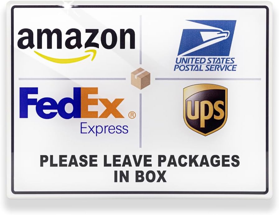 Amazon.com: Maoerzai Package Delivery Sign, Please Place Packages in ...