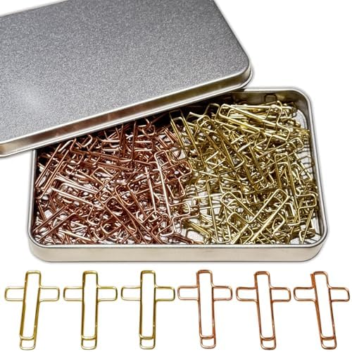 Amazon.com : Cute Paper Clips, 100PCS Cross Shaped Paper Clips ...
