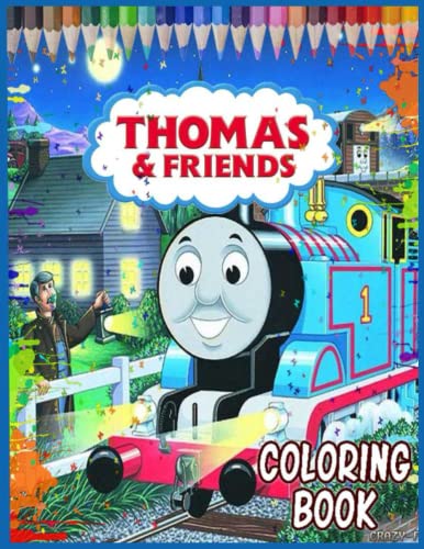 Thomas the tank engine and friends Coloring Book: Premium Illustration ...