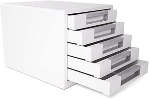 Filing Cabinets Letter Tray File Cabinet, Desktop Five-Layer Storage ...