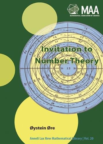 Buy Ore ∗invitation∗ To Number Theory (Anneli Lax New Mathematical Library) Book Online at Low ...