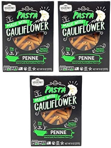 Amazon.com : Veggiecraft Farms Penne Pasta - Low Carb Pasta, High ...