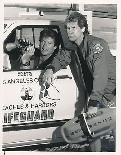 DAVID HASSELHOFF/PARKER STEVENSON/BAYWATCH/7X9 ORIGINAL PHOTO AA8461 at ...