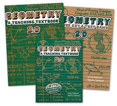 Geometry Teaching Textbooks Kit (Version 2.0) By Greg Sabouri, Shawn ...