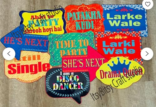 Amazon.com: Desi wedding props, Wedding photo props, desi wedding ...