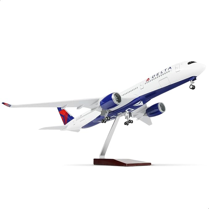 Amazon.com: QIYUMOKE 1/144 Compatible for Delta A350 Airplane Model ...