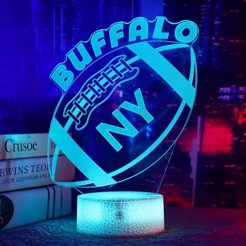 OkiyiD Buffalo Football Night Light, Football Gifts, 3D Illusion Lamp ...
