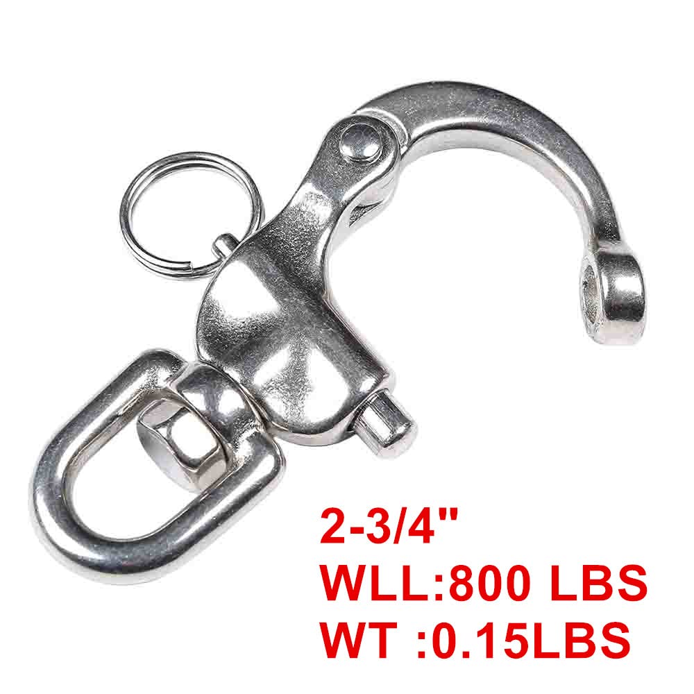 Marine Quick Release Shackles Mxeol Swivel Eye Snap Shackle Quick ...