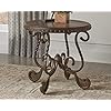 Amazon.com: Signature Design by Ashley Rafferty Ornate Round End Table ...