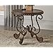 Amazon.com: Signature Design by Ashley Rafferty Ornate Round End Table ...