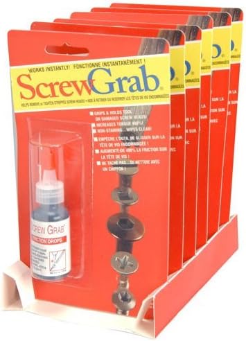 Amazon.com: ScrewGrab Friction Gel - Helps Grip Damaged Screw Heads - 0 ...