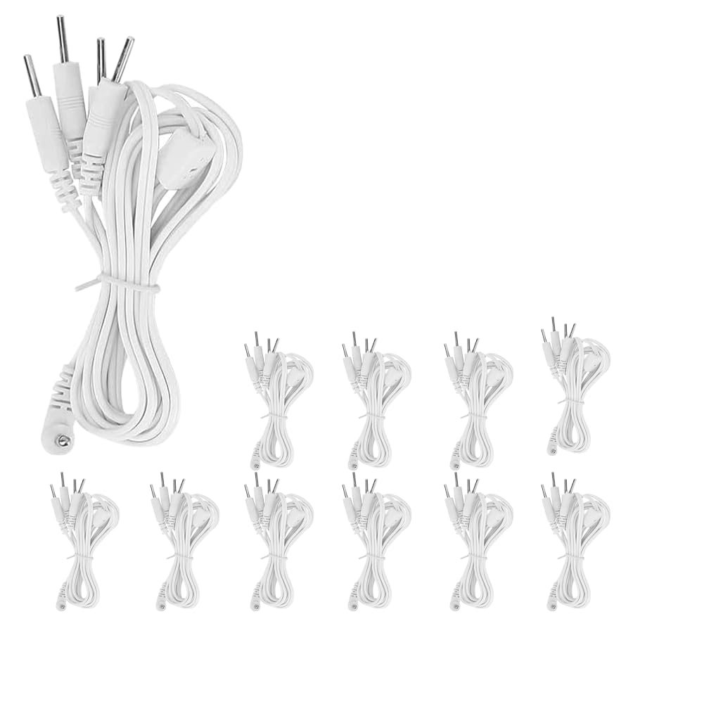 Snapklik.com : 2mm Electrode Wires Cable For TENS Machine Connector ...