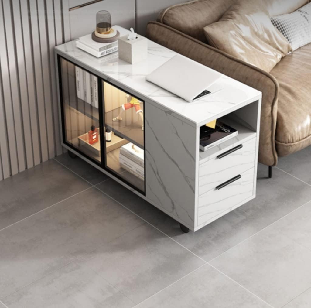 Amazon.com: ZCMEB Faux Rock Slate Color Sofa Sideboard Living Room ...