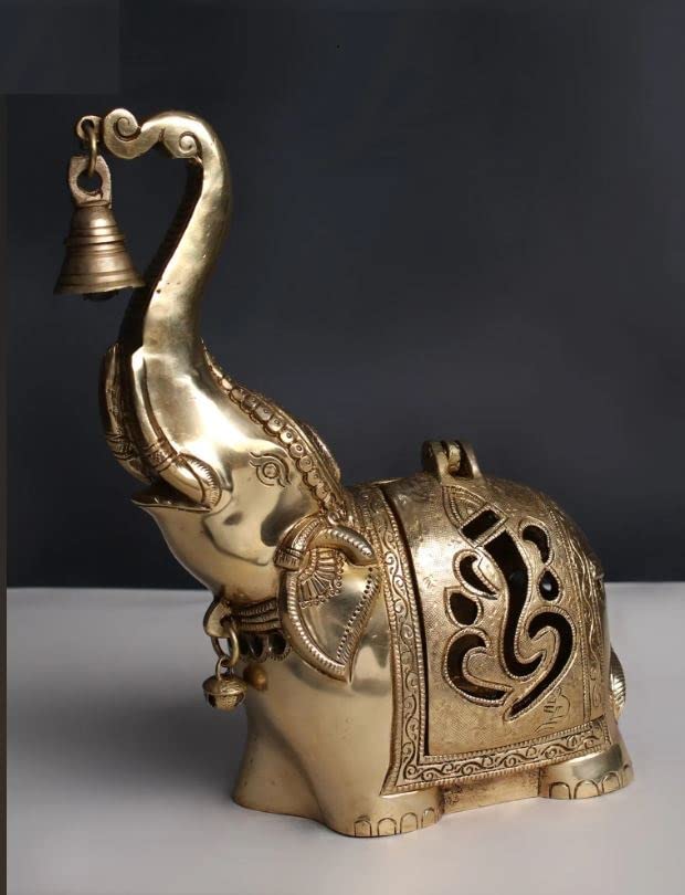 acraftsindia Brass Dhoopdani Elephant Holder Burner Stand Insence 27cm ...
