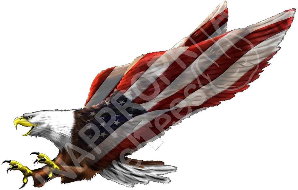 Amazon.com: Patriotic American Flag Screaming Eagle Vinyl Sticker,Cars ...