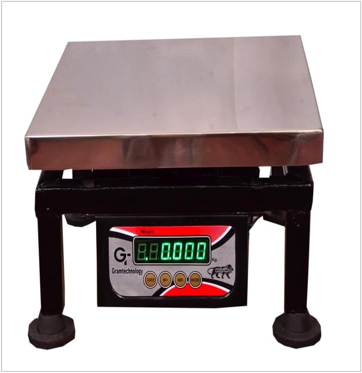 GRAMTECHNOLOGY Scale 100kg x 10gm Stainless steel weight machine for ...