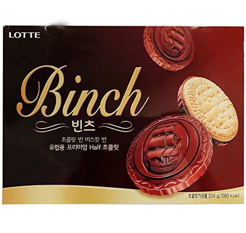 Amazon.com: Lotte Binch - Europe Inspired Half Chocolate Half Cracker ...