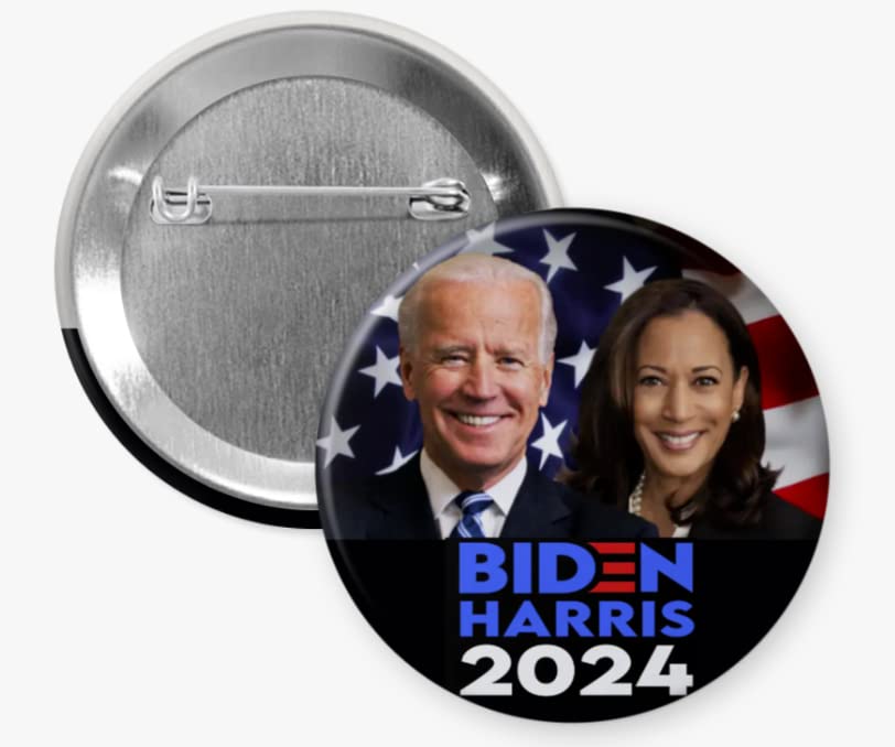 Biden Harris 2024 pins – Re-elect Joe Biden & Kamala Harris buttons – 4 ...