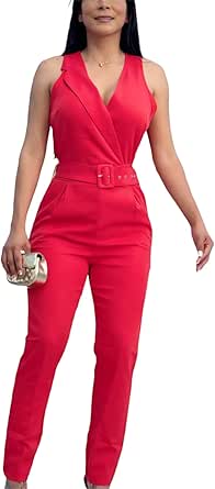 Amazon.com: Enterizo Rojo Red : Clothing, Shoes & Jewelry