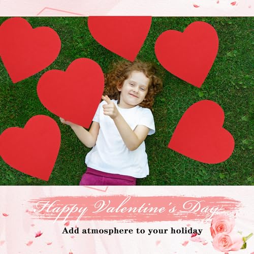 Snapklik.com : 120 Pcs 12 Inch Large Heart Paper Cutouts Red Heart ...