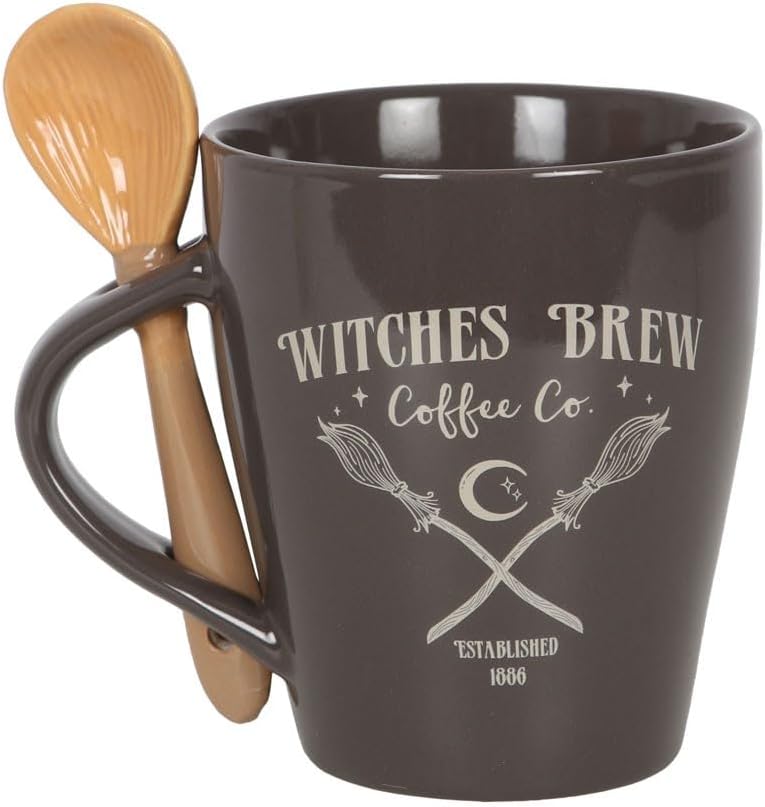 Amazon.com: Pacific Giftware WITCHES BREW COFFEE CO. MUG & SPOON SET : Home & Kitchen