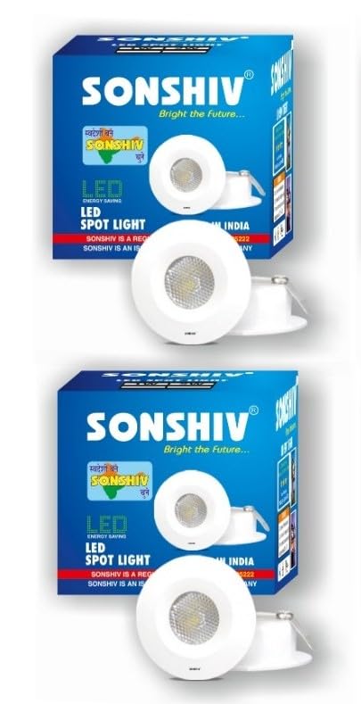 SONSHIV 2watt spot Light Pack of 2 pcs Colour (Pink) : Amazon.in: Home ...