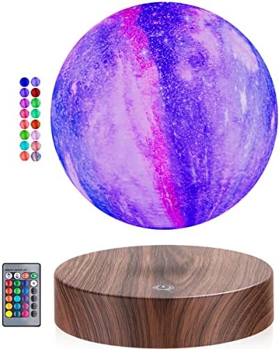 UVEHAS Floating Spinning Moon Lamp - Levitating Galaxy Lamp Rotating ...