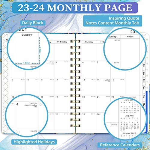 PLANNER 2023-2024 - July 2023 - June 2024, Academic Weekly & Monthly ...