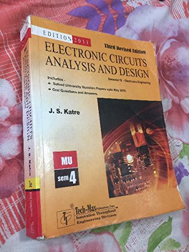 Buy Electronics Circuit analysis and design (tech-max) sem-4 by J.S ...